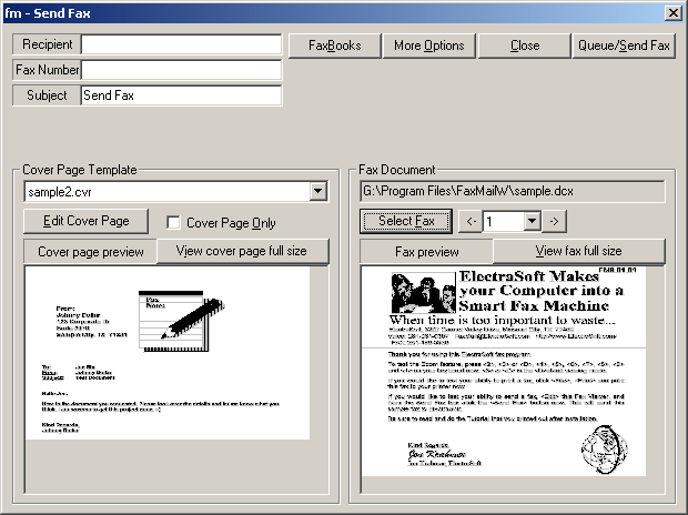 ElectraSoft: FaxMail for Windows Tutorial